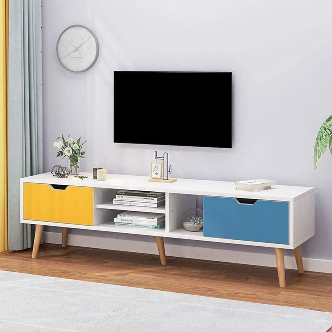 Gỗ Sồi - Kệ Tivi Cánh Kính - 1m2– NOLULU.COM