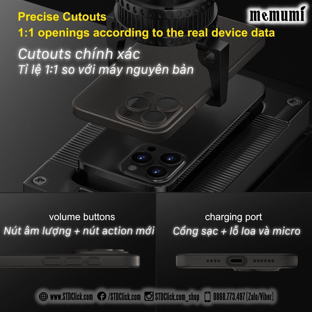 ỐP LƯNG IPHONE 15 PRO MAX - 15 PRO MEMUMI MỎNG LỤA CHÍNH HÃNG – Hệ ...