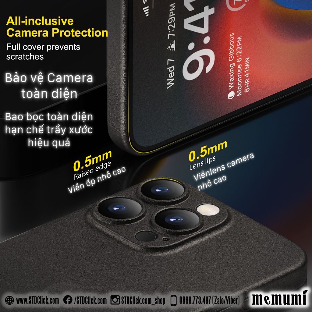 ỐP LƯNG IPHONE 15 PRO MAX - 15 PRO MEMUMI MỎNG LỤA CHÍNH HÃNG – Hệ ...