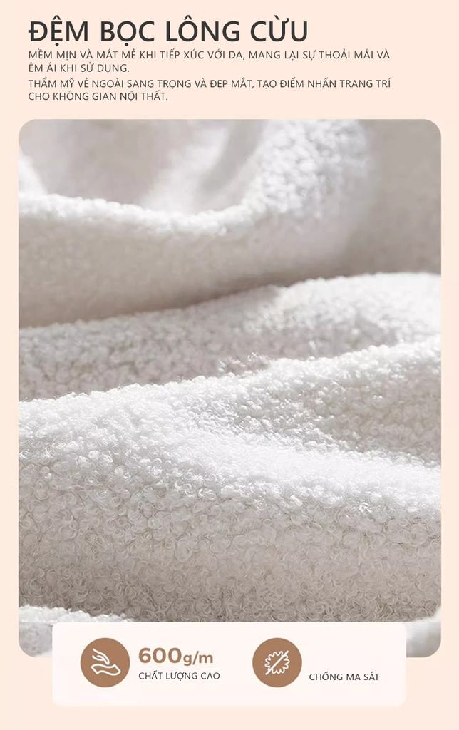 Đệm đầu giường Cloudy thông minh phong cách Nhật Bản - GC44