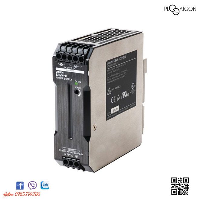 Bộ nguồn 24VDC Omron | S8VK-C24024| bộ nguồn gắn ray Omron – PLCSAIGON