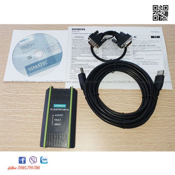 Cáp Siemens PC Adapter USB A2 | Cáp Siemens 6GK1571-0BA00-0AA0 – PLCSAIGON