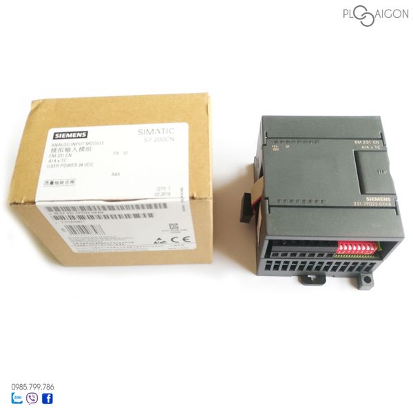 Modun PLC SIEMENS EM231-4AI-TC | 6ES7 231-7PD22-0XA8| Modun EM231 ...