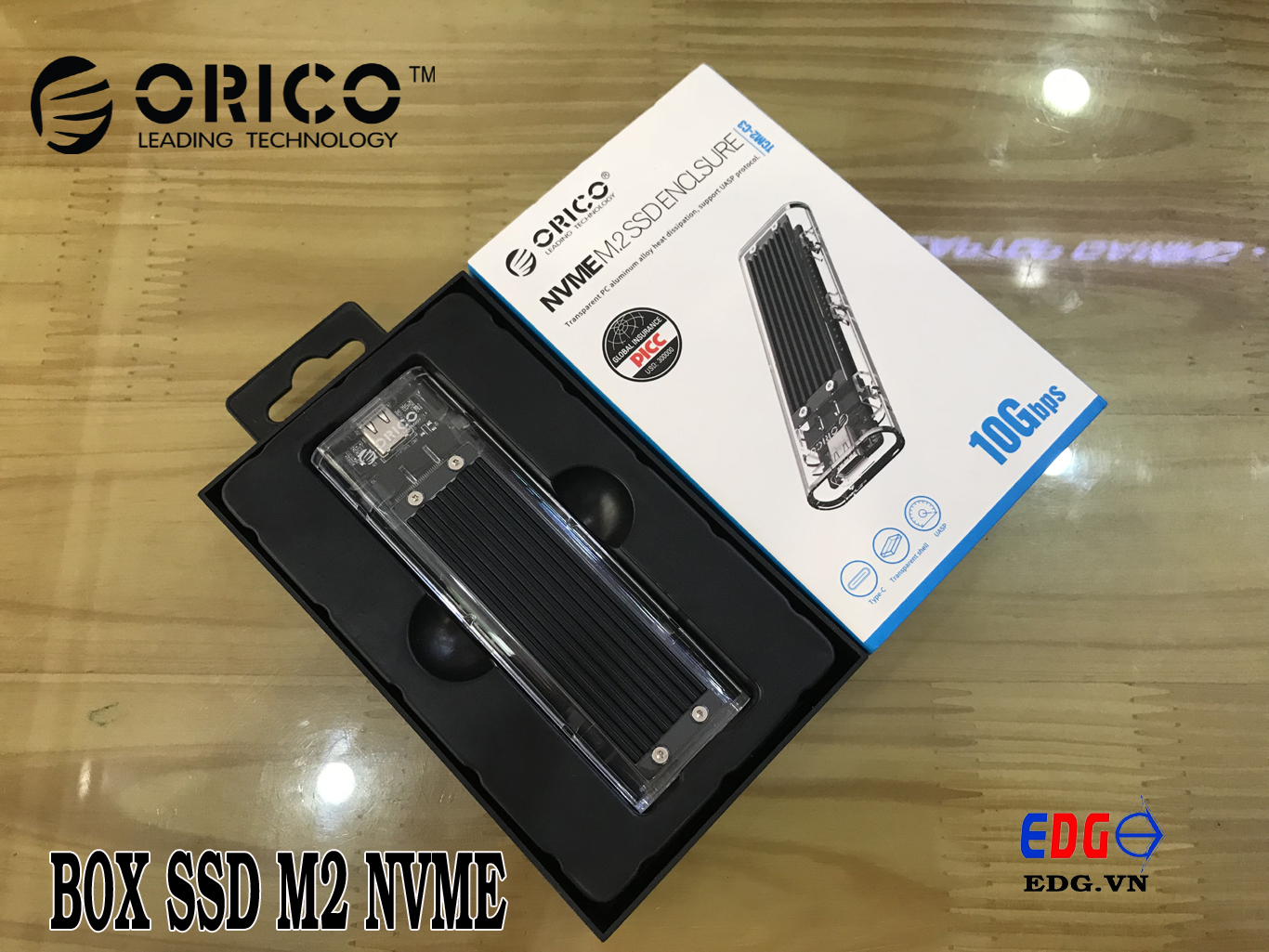 BOX SSD M2 NVME sang USB-C Orico TCM2-C3 – EDG.VN