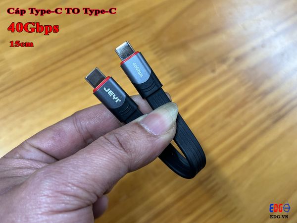 Cáp TYPE-C To Type-C 40Gbps – EDG.VN