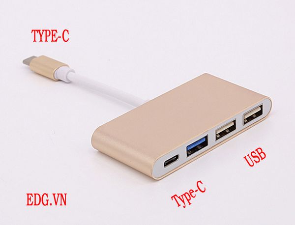 Cáp type-C to USB HUB Type-C – EDG.VN