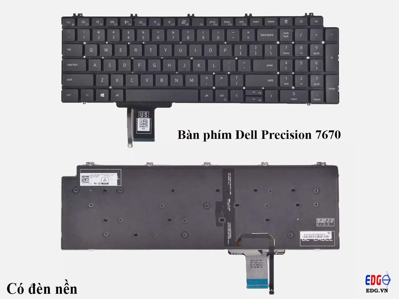 Bàn phím Laptop DELL Precision 7670 – EDG.VN