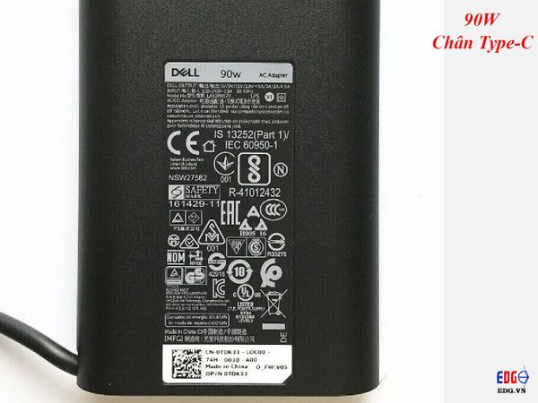 Adapter Laptop Dell Oval 90w chân Type-c – EDG.VN