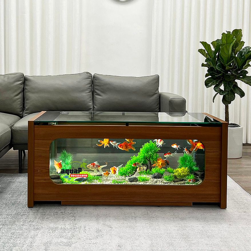 BÀN TRÀ BỂ CÁ AQUAP CAO CẤP VIP2 MÀU CÁNH GIÁN: BỪNG SÁNG KHÔNG GIAN ...