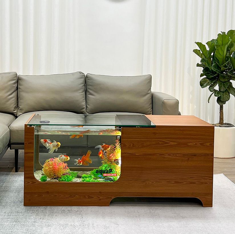 Bàn trà bể cá aquap bộ tiêu chuẩn, màu cánh gián: mẫu mới nhất– AQUAP ...