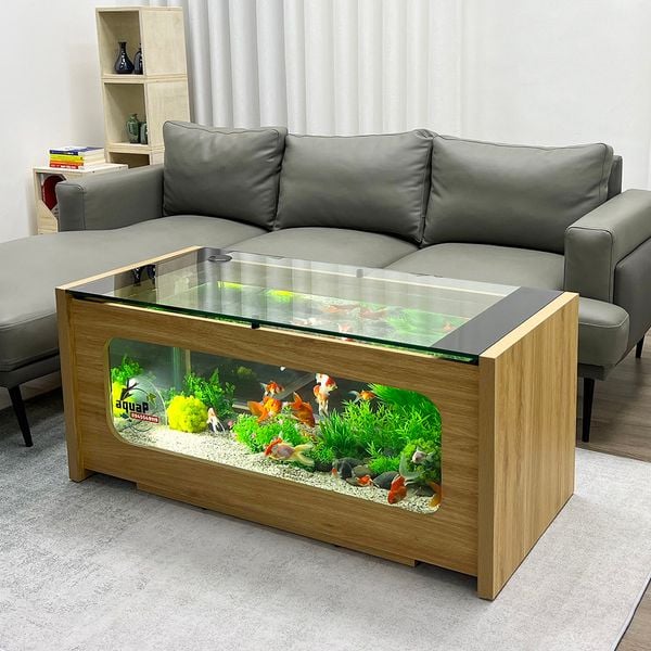 BÀN TRÀ BỂ CÁ AQUAP CAO CẤP VIP1 MÀU VÀNG SỒI: ĐẮNG CẤP NỘI THẤT– AQUAP ...