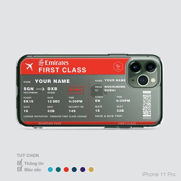 COLORFUL BOARDING PASS - EMIRATES AIRLINES – Mono Concept