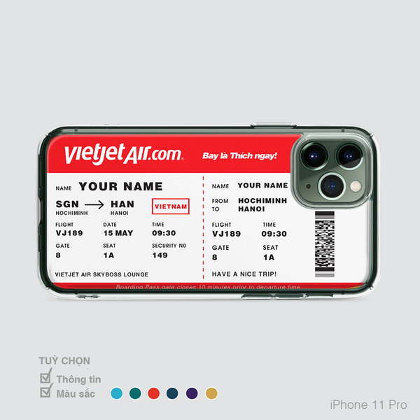 COLORFUL BOARDING PASS - VIETJET AIRLINES – Mono Concept