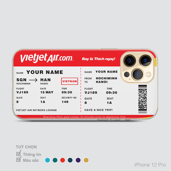 COLORFUL BOARDING PASS - VIETJET AIRLINES – Mono Concept