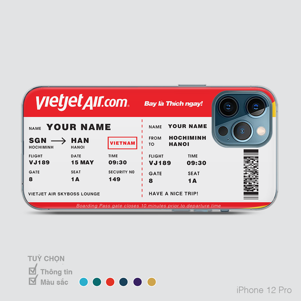 COLORFUL BOARDING PASS - VIETJET AIRLINES – Mono Concept