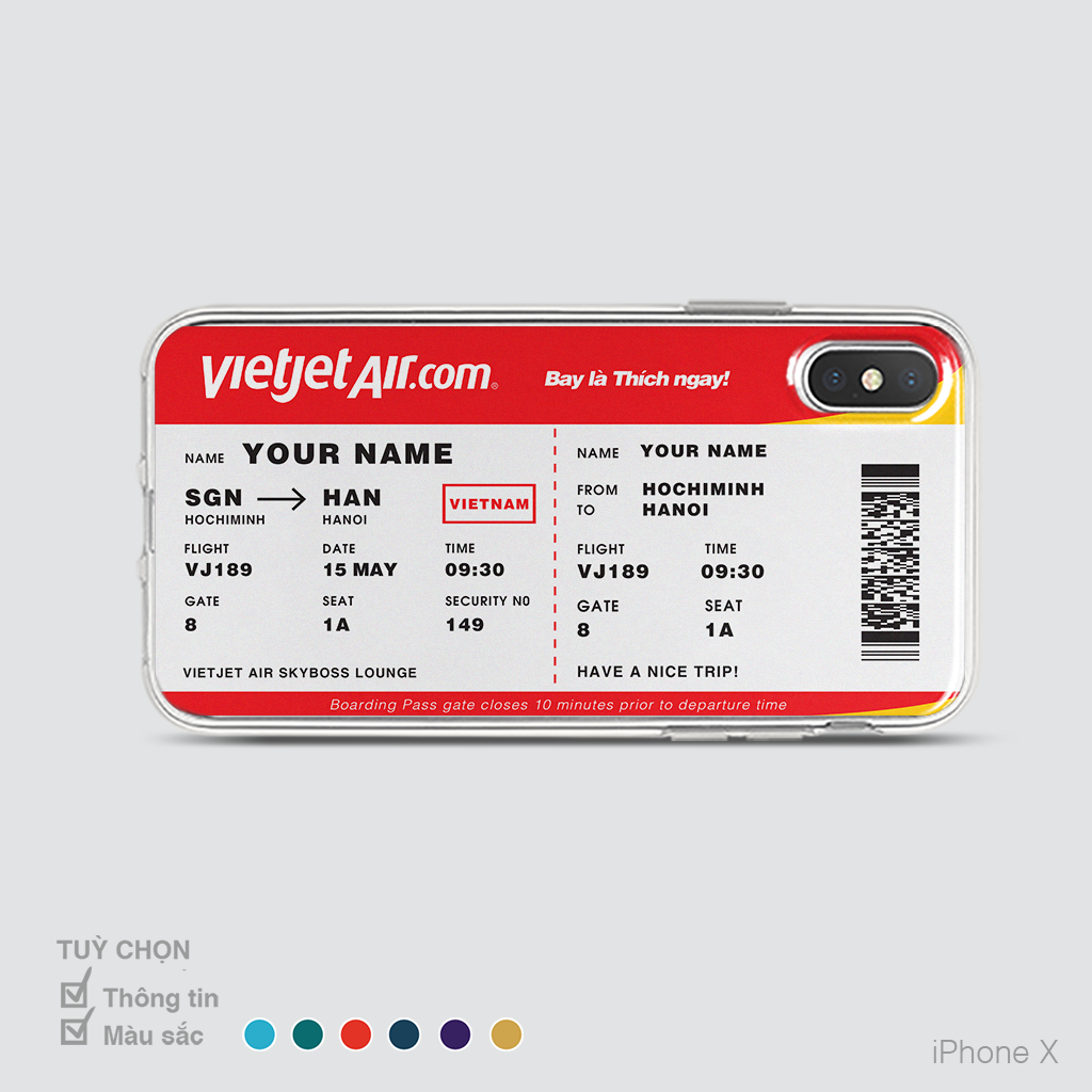COLORFUL BOARDING PASS - VIETJET AIRLINES – Mono Concept