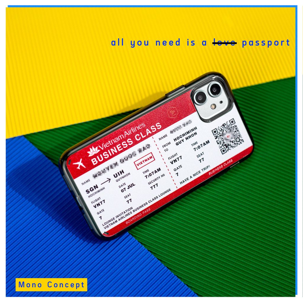 COLORFUL BOARDING PASS - VIETNAM AIRLINES – Mono Concept