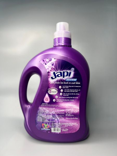 Nước giặt xả Japi Cao Cấp 3500ml Hương Hoa Thiên Nhiên - Diamond | JAPI