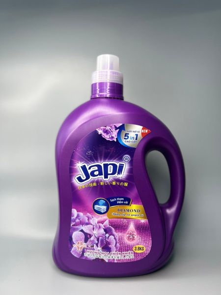 Nước giặt xả Japi Cao Cấp 3500ml Hương Hoa Thiên Nhiên - Diamond | JAPI