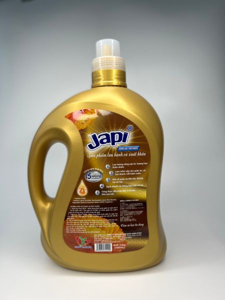 Nước giặt xả Japi Cao Cấp 3500ml Hương Hoa Thiên Nhiên - Gold | JAPI