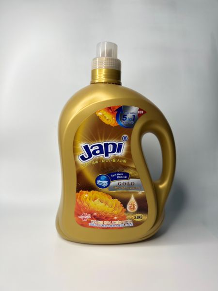 Nước giặt xả Japi Cao Cấp 3500ml Hương Hoa Thiên Nhiên - Gold | JAPI