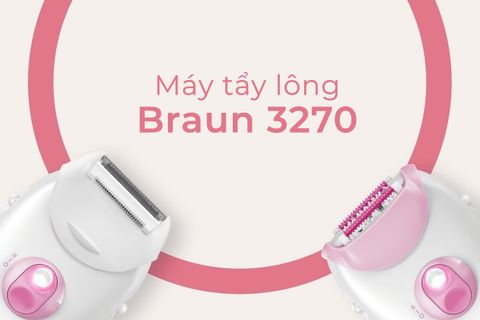 MÁY NHỔ LÔNG CHÂN, NÁCH 2 IN 1 BRAUN SE 3270 ĐỨC – dientunguyenvinh39y