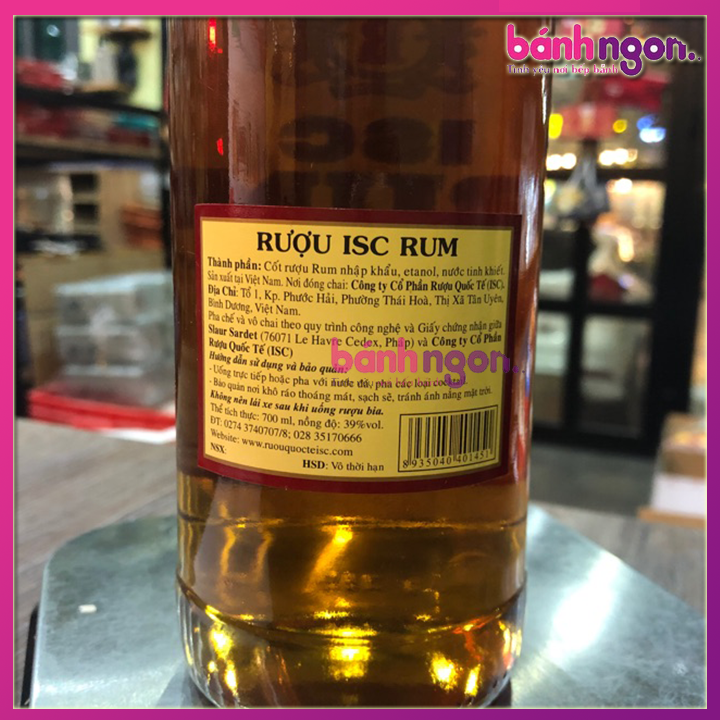 Tinh Chất Làm Bánh Tiramisu ISC Rhum Chai 100ml – Bánh Ngon Shop - Đồ ...