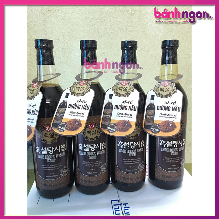 SIRO ĐƯỜNG NÂU ĐEN\DARK BROWN SUGAR BEKSUL NHẬP KHẨU CHÍNH HÃNG HÀN QU ...