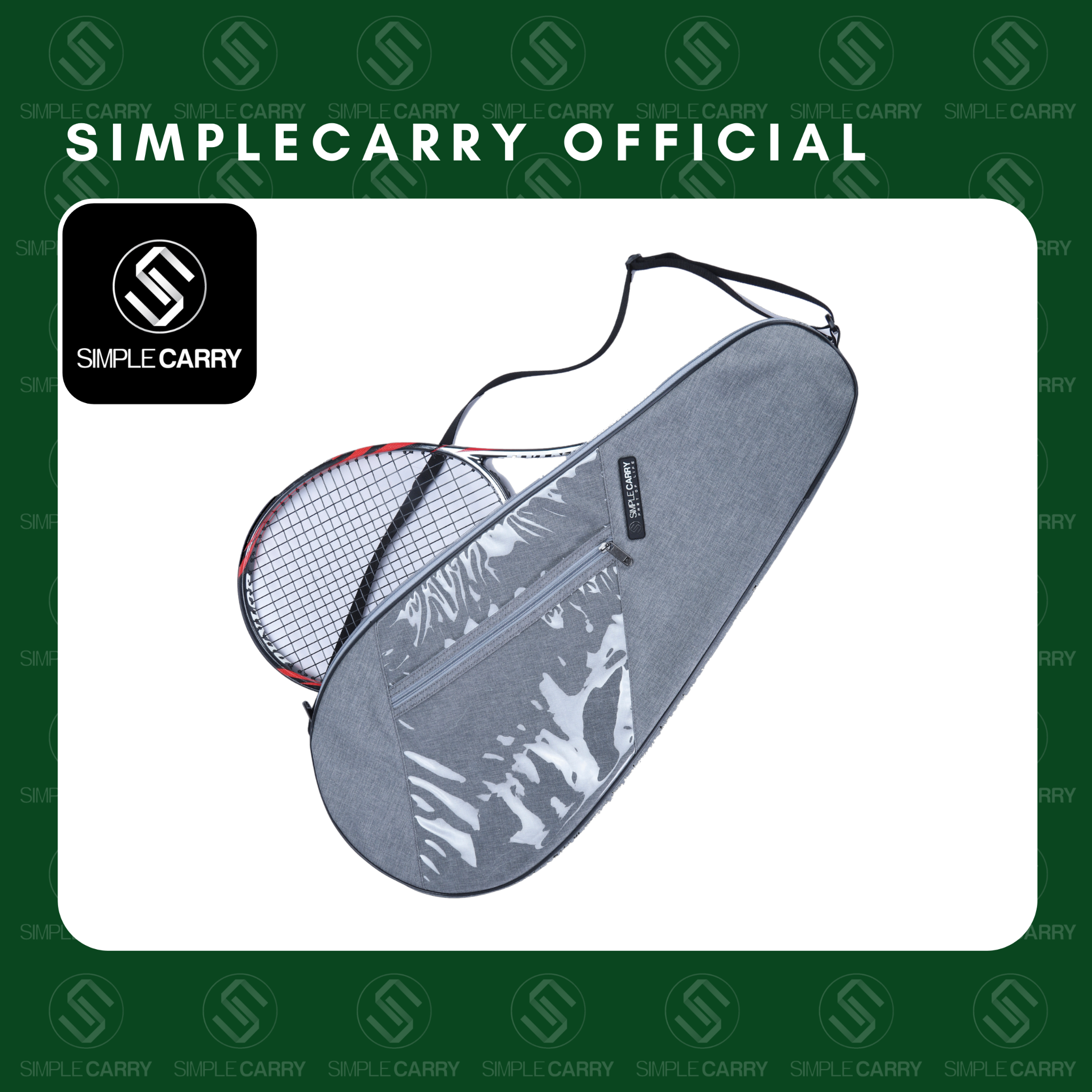 RACQUETBAG grey – SimpleCarry