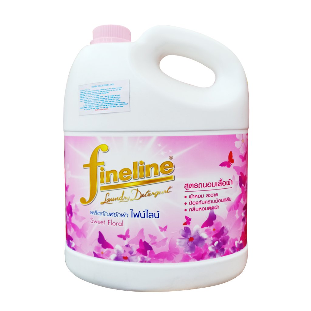 Nước Giặt Xả Fineline Sweet Floral Pink 3000ml SeeThai