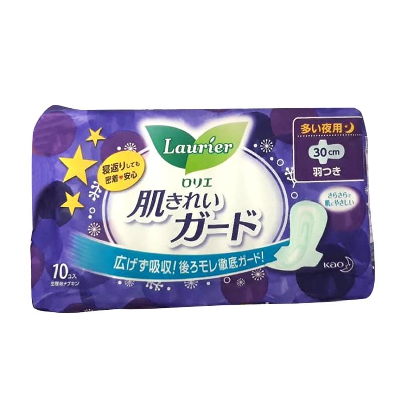 Băng Vệ Sinh Laurier Ban Đêm Siêu Thấm 30cm (10 miếng) SeeThai