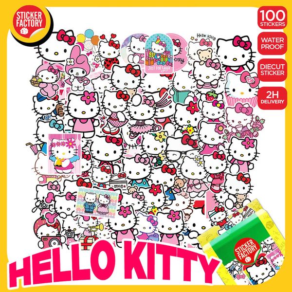 HELLO KITTY - Set 100 sticker hình dán – Sticker Factory
