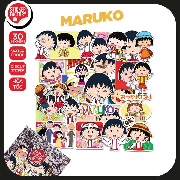 Maruko - Set 30 sticker hình dán – Sticker Factory