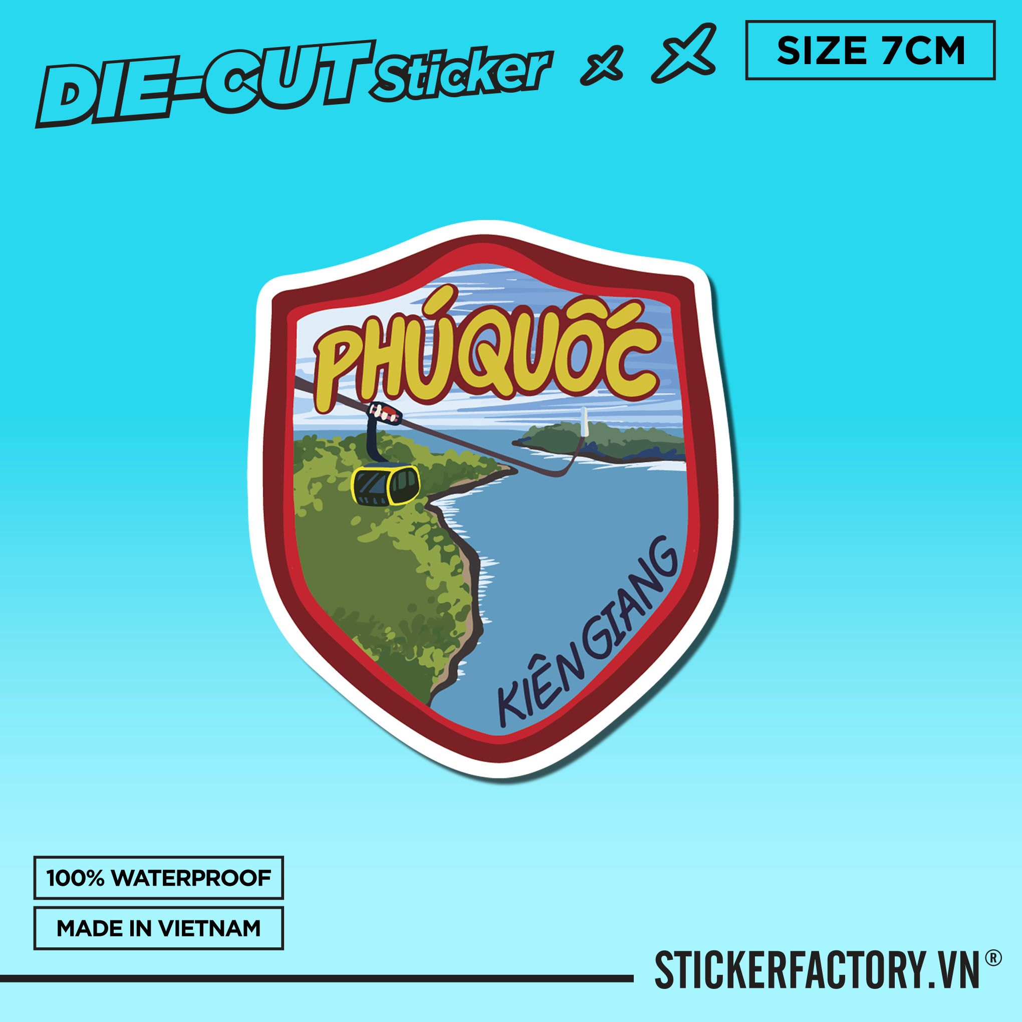 PHÚ QUỐC KIÊN GIANG - Sticker Die-cut hình dán cắt rời – Sticker Factory