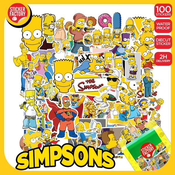 SIMPSON - Set 100 sticker hình dán – Sticker Factory