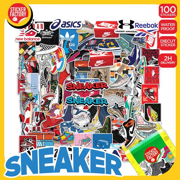Set 100 Sticker hình dán - Sneaker – Sticker Factory