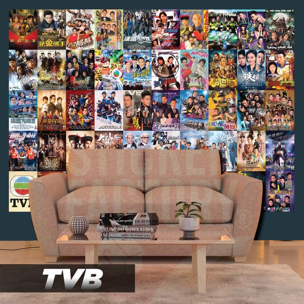 TVB - Set 50 tấm 22x30cm decal dán tường trang trí decor quán nhà cửa ...