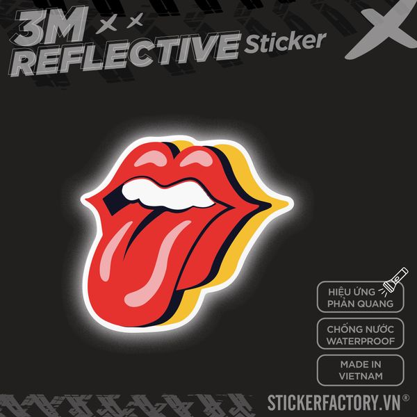 ROLLING STONES 3M - Reflective Sticker Die-cut – Sticker Factory