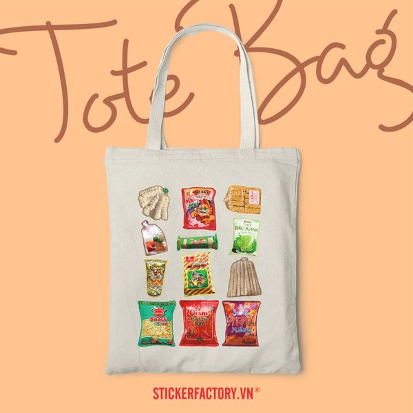 Vietnamese Childhood Snack - Túi Tote Canvas Bag – Sticker Factory