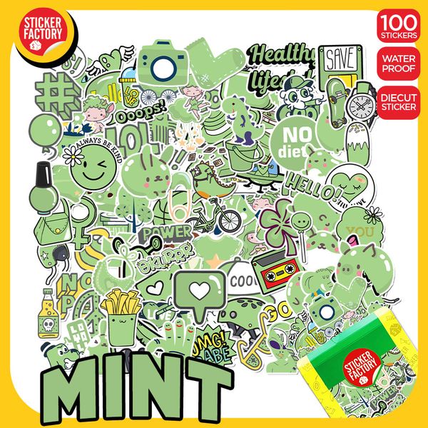 Mint - Set 100 sticker hình dán – Sticker Factory