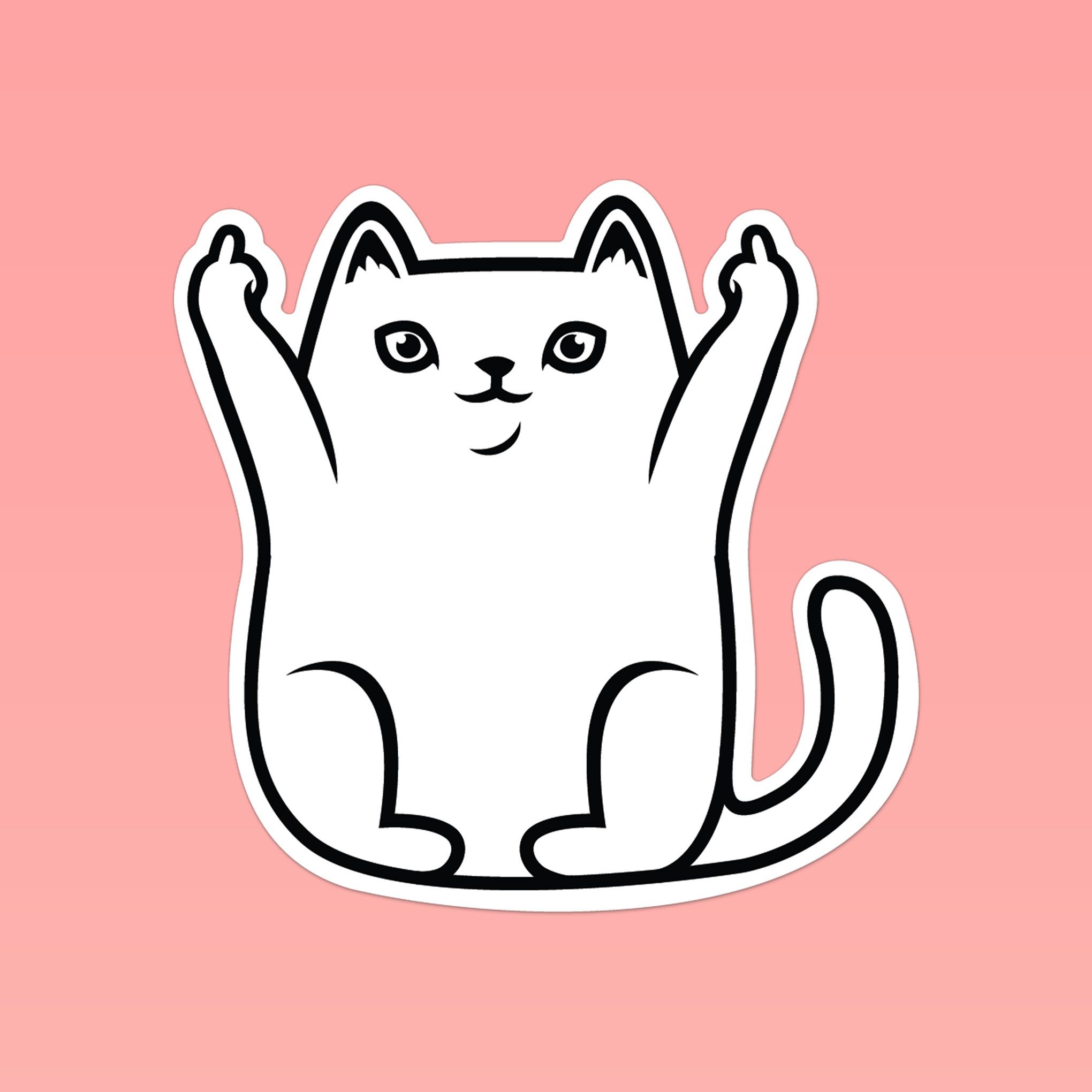 CUTE CAT 7cm - Sticker Die-cut hình dán cắt rời – Sticker Factory