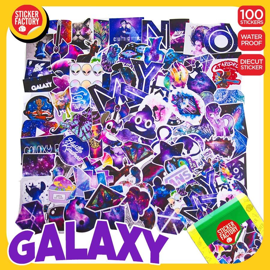 Set 100 Sticker hình dán - Galaxy – Sticker Factory