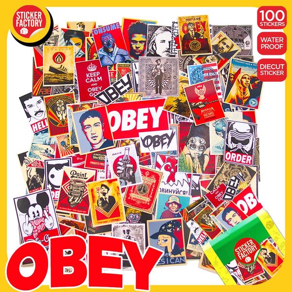 Set 100 Sticker hình dán - Obey – Sticker Factory