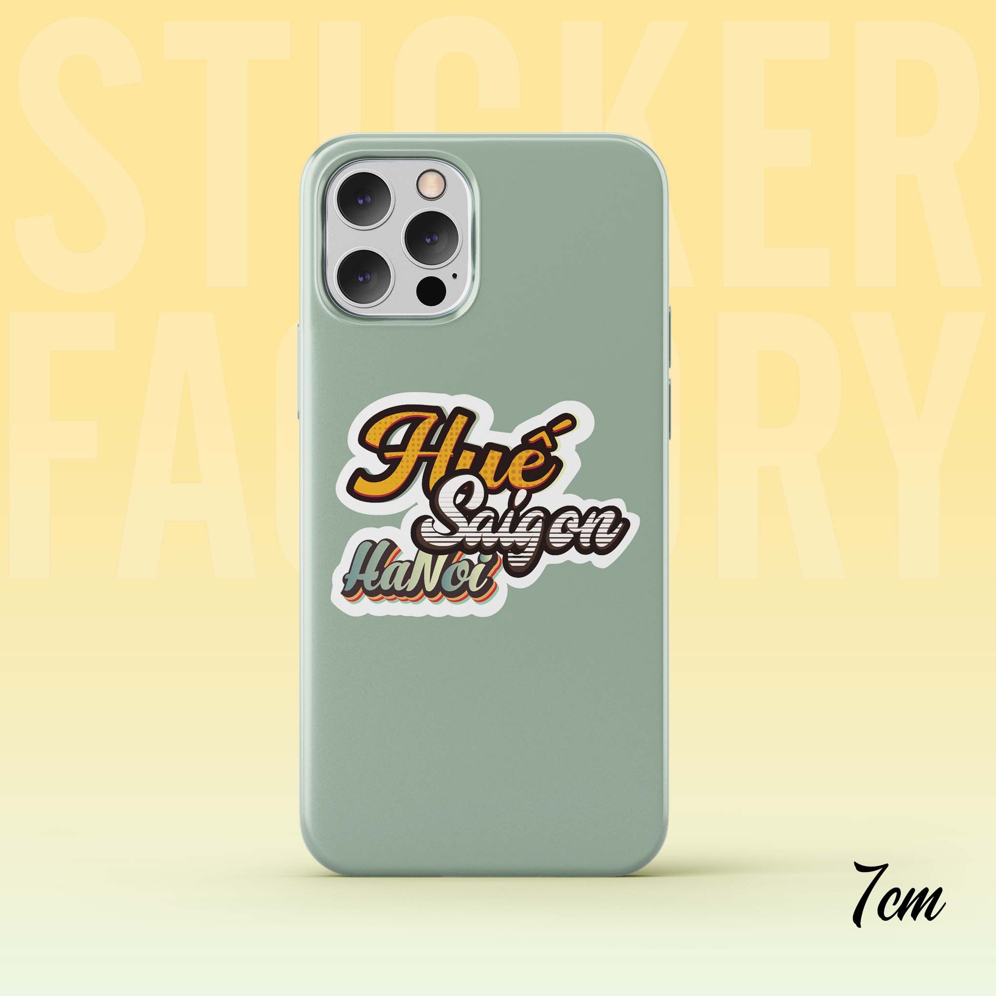 HUẾ SÀI GÒN HÀ NỘI 7cm - Sticker Die-cut hình dán cắt rời – Sticker Factory