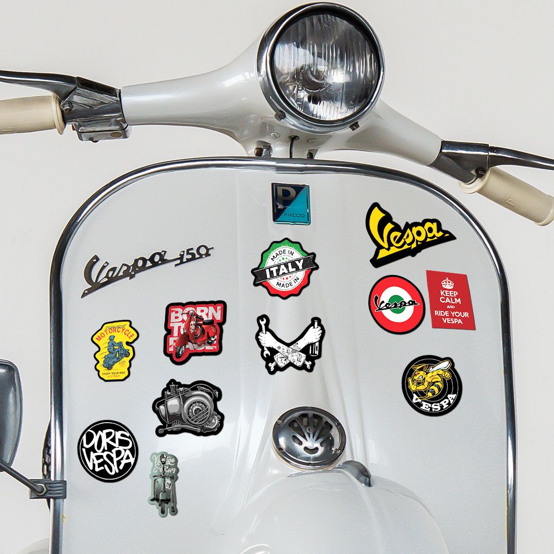 NO.07 VESPA - Sticker Sheet A4 – Sticker Factory