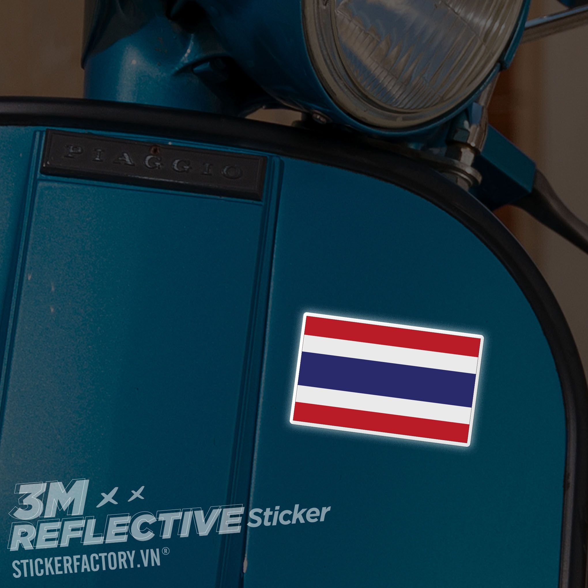 THAILAND FLAG 3M - Reflective Sticker Die-cut – Sticker Factory