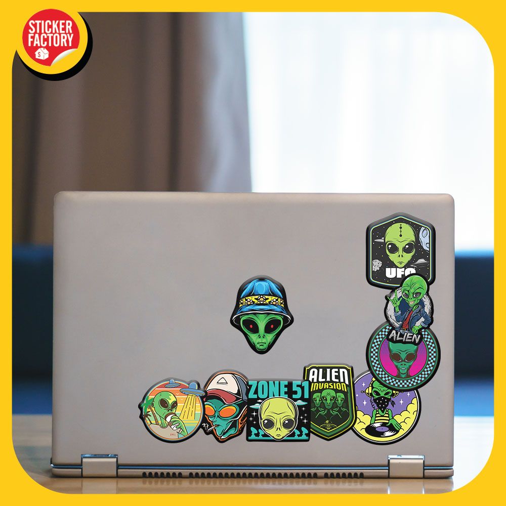Aliens - Set 30 sticker hình dán – Sticker Factory
