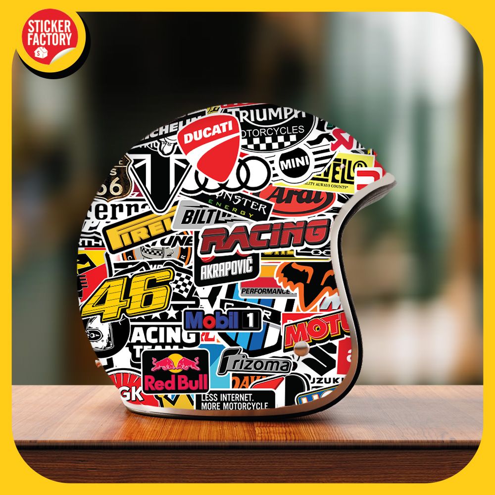 LOGO RACING - Set 100 sticker hình dán – Sticker Factory