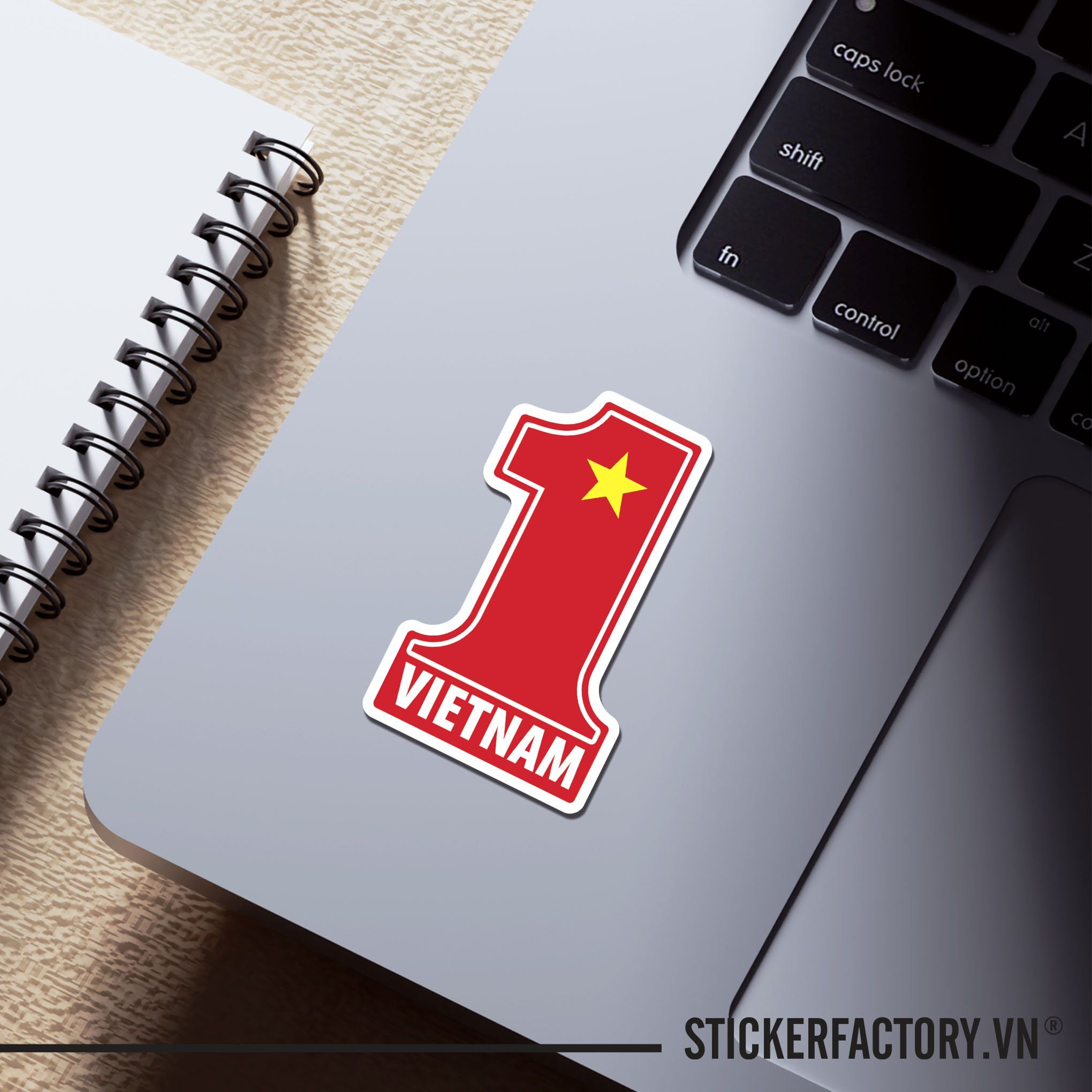 CỜ VIỆT NAM SỐ 1 - Sticker Die-cut hình dán cắt rời – Sticker Factory