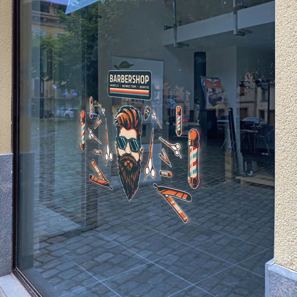 BARBER 02 - Decoration Sticker – Sticker Factory